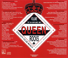 Queen Rocks promo CDs